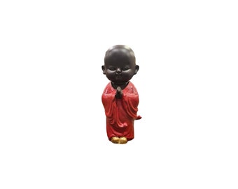 Spiritual Namaste Monk Sculpture Resin Statue for Home or Office Decor ...
