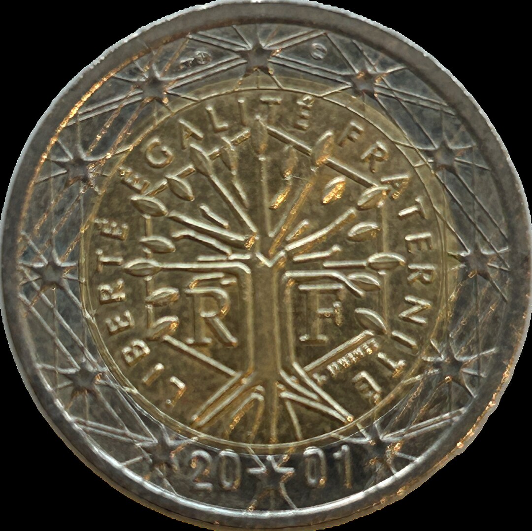 2001 2 Euro France Rare Coin - Etsy