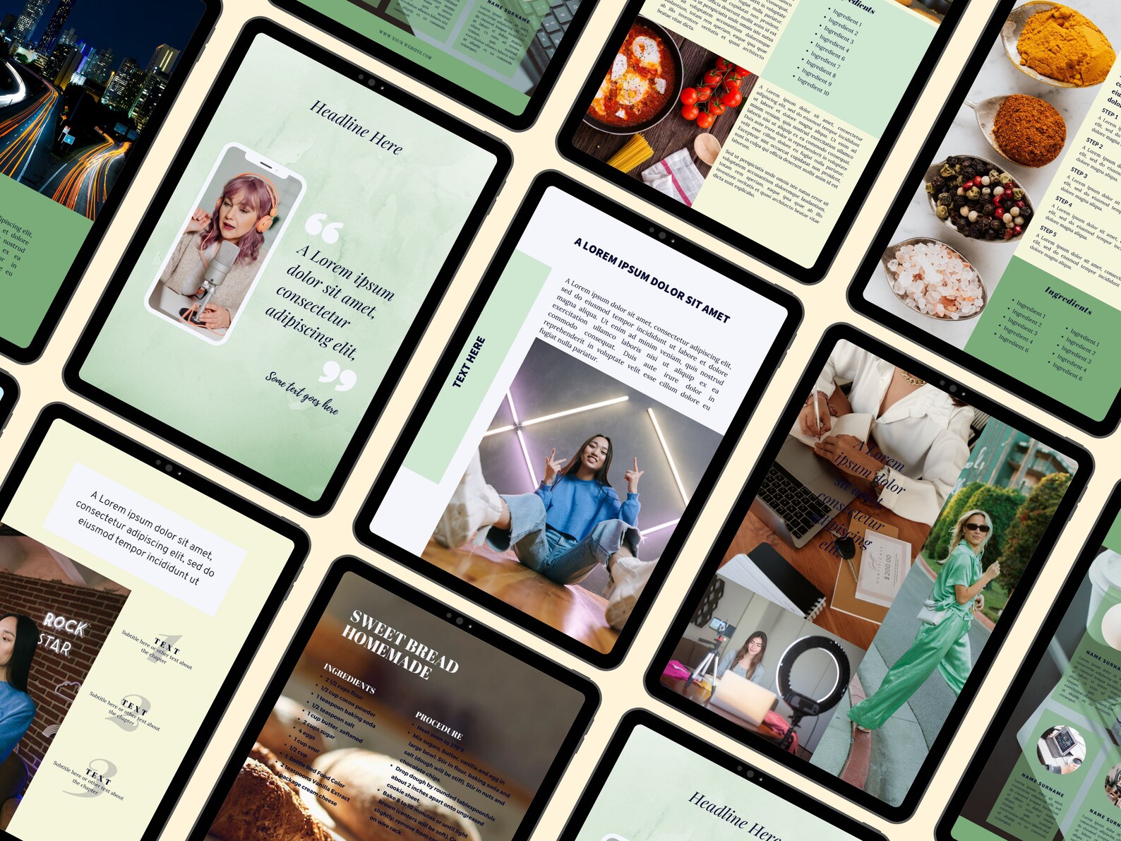 Digital Templates for Recipe, Action Plans , Steps & Resources - Etsy