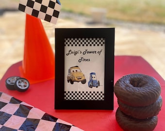 Disney Cars Food Tents Chalkboard - Cars Food Labels - Disney Cars ...