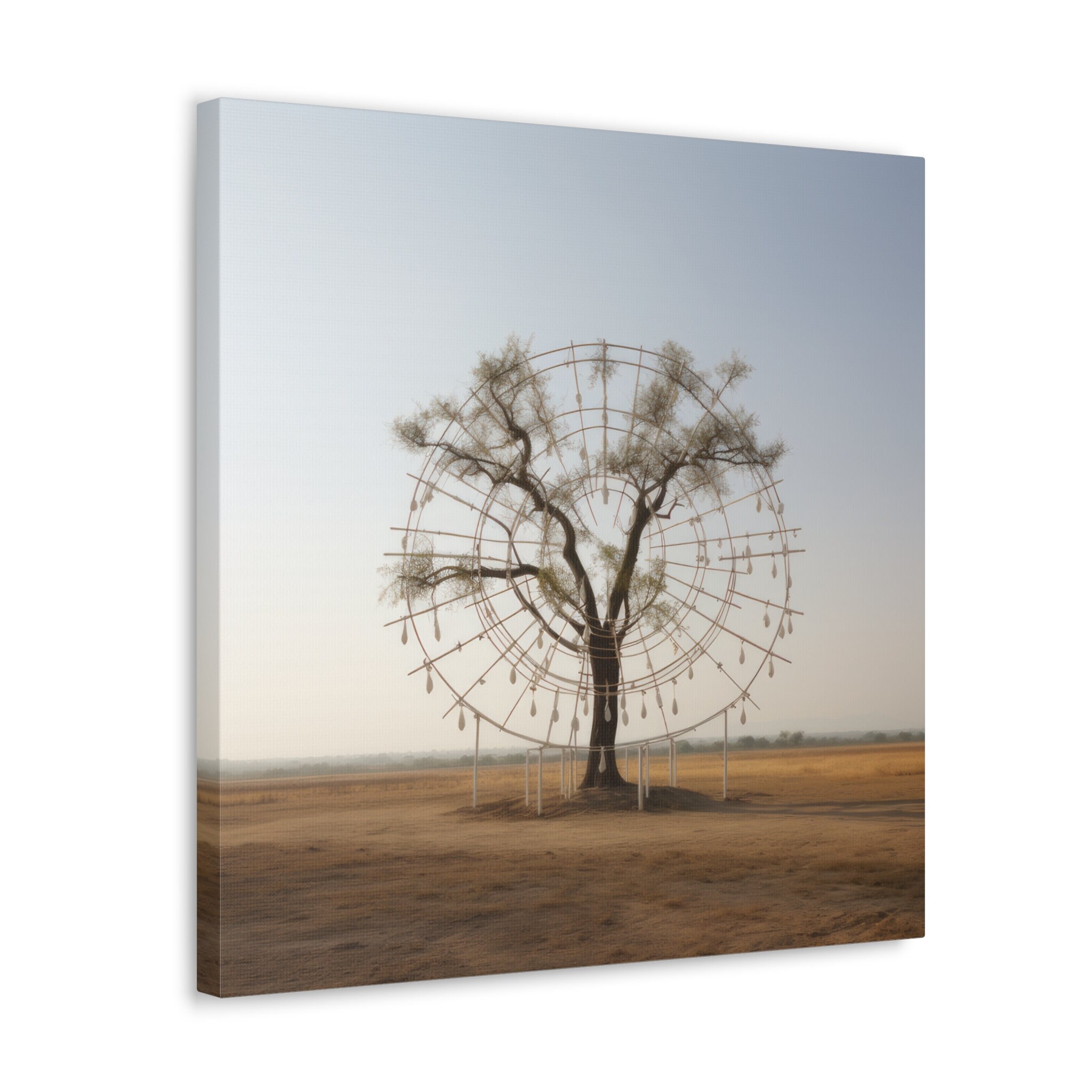 Tree of Life Canva, Ashoka Circle Painting, Ready to Hang, Home ...
