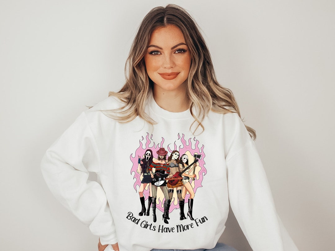 Bad Girls Have More Fun Horror Movie Character Sweater - Etsy