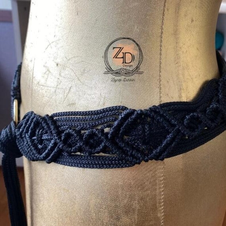 Macrame Belt,handmade Macrame,knitted Bohemian Belt,modern Macrame Belt ...