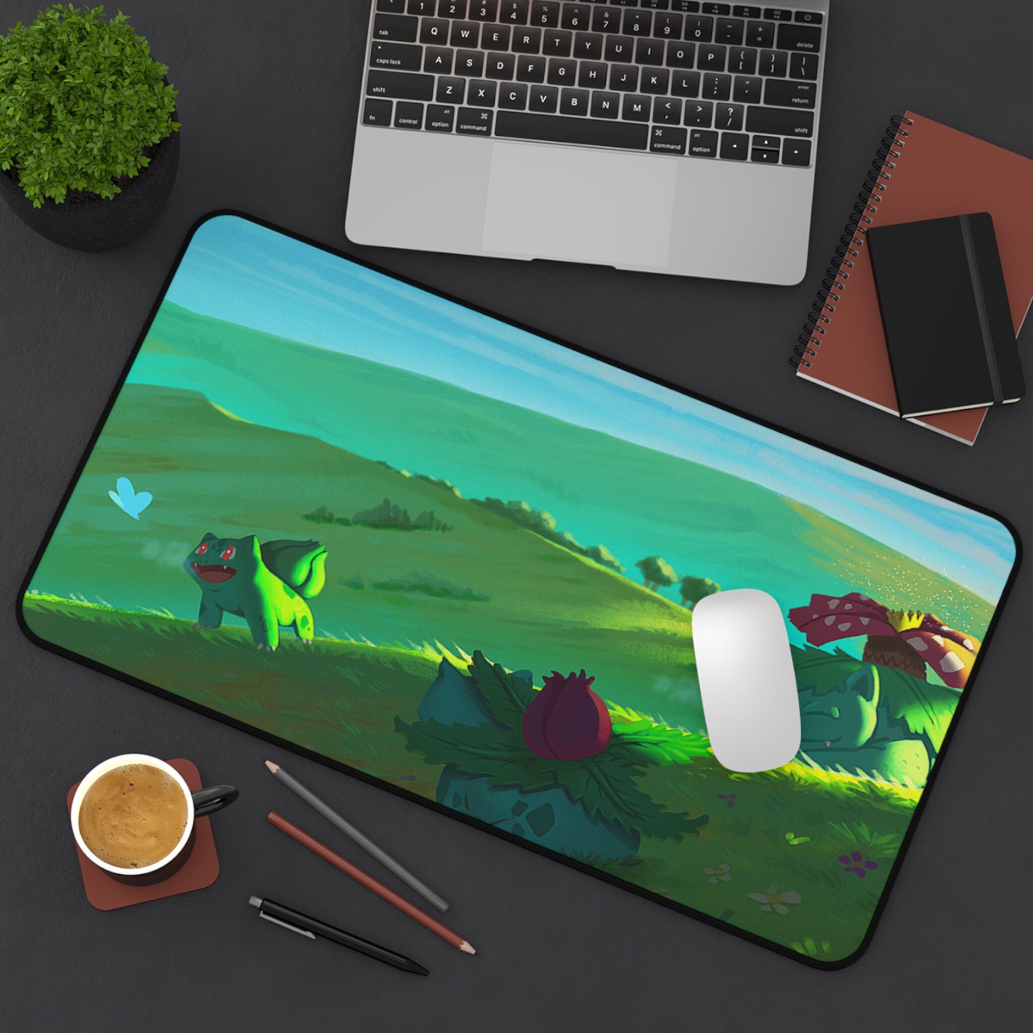 Green Plains Evolution Line Mousepad / Desk Mat - Etsy