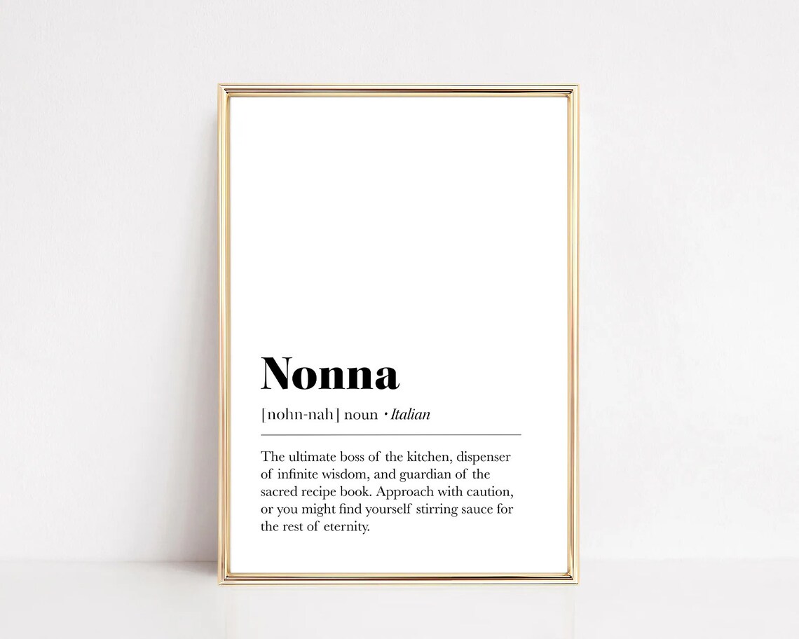 La Dolce Vita Print Italian Word Print Kitchen Wall Art Nonna Gift ...