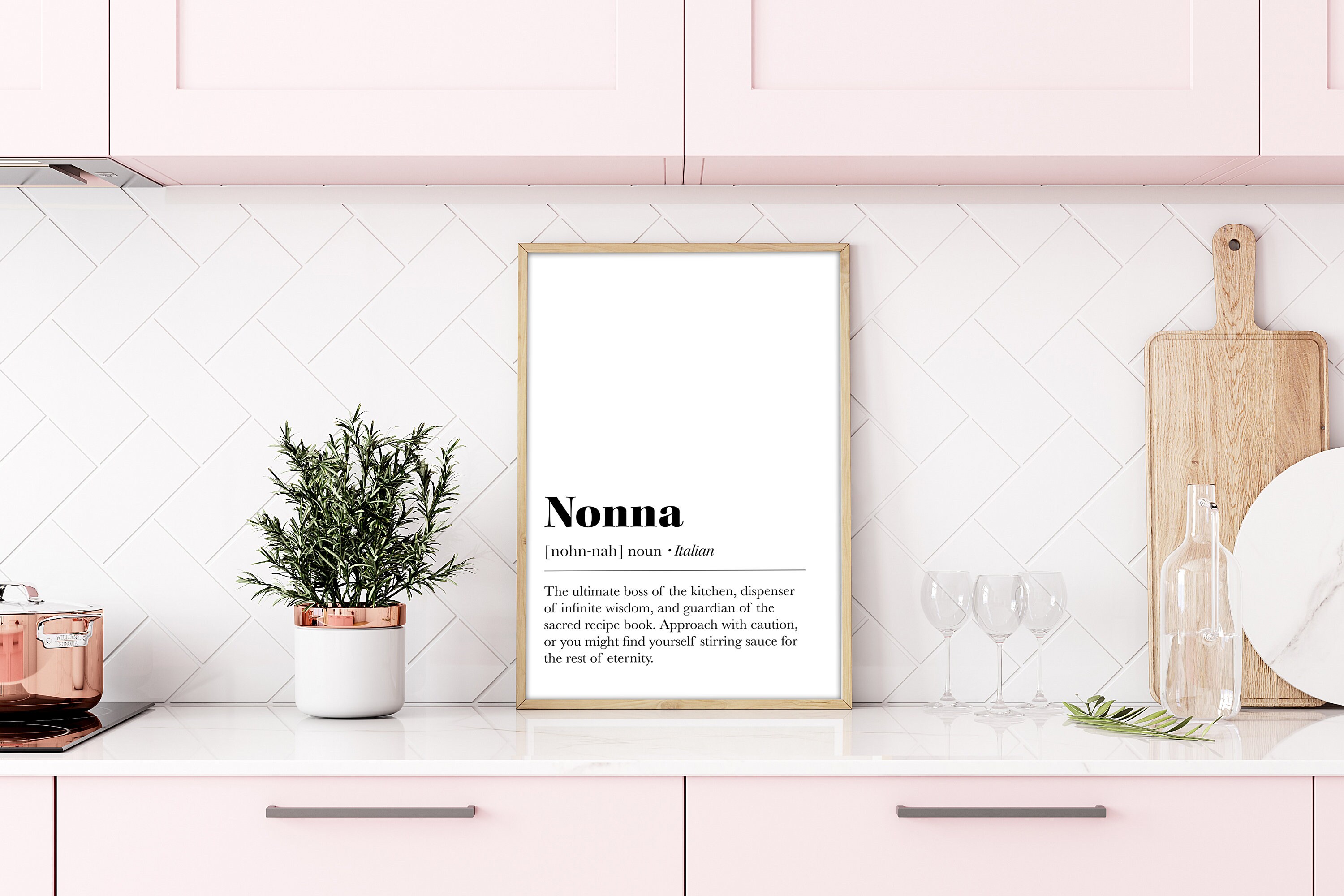 La Dolce Vita Print Italian Word Print Kitchen Wall Art Nonna Gift ...