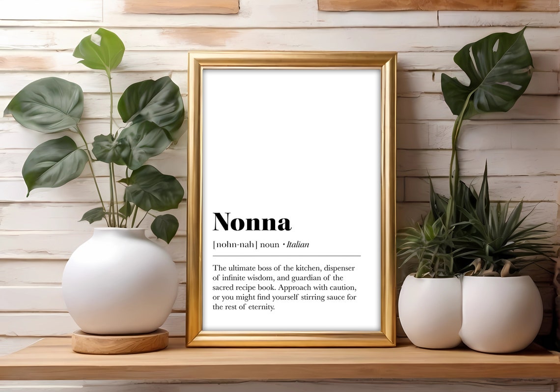 La Dolce Vita Print Italian Word Print Kitchen Wall Art Nonna Gift ...