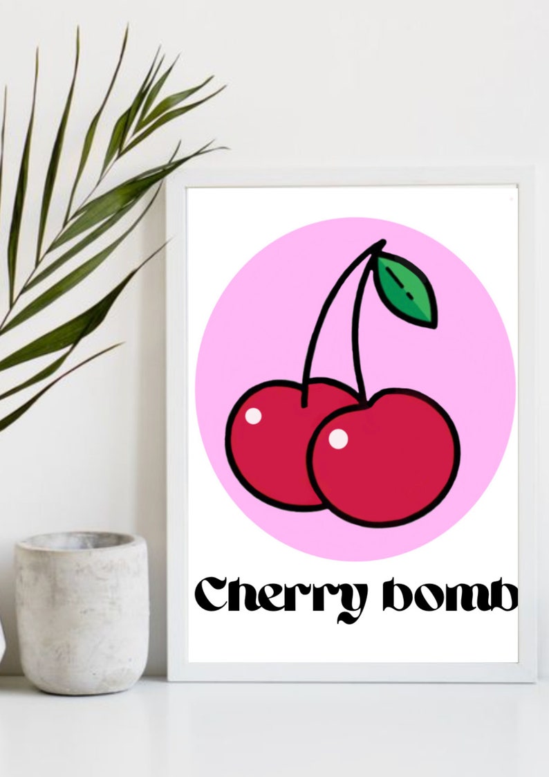 Cherry Bomb Poster digital Download - Etsy