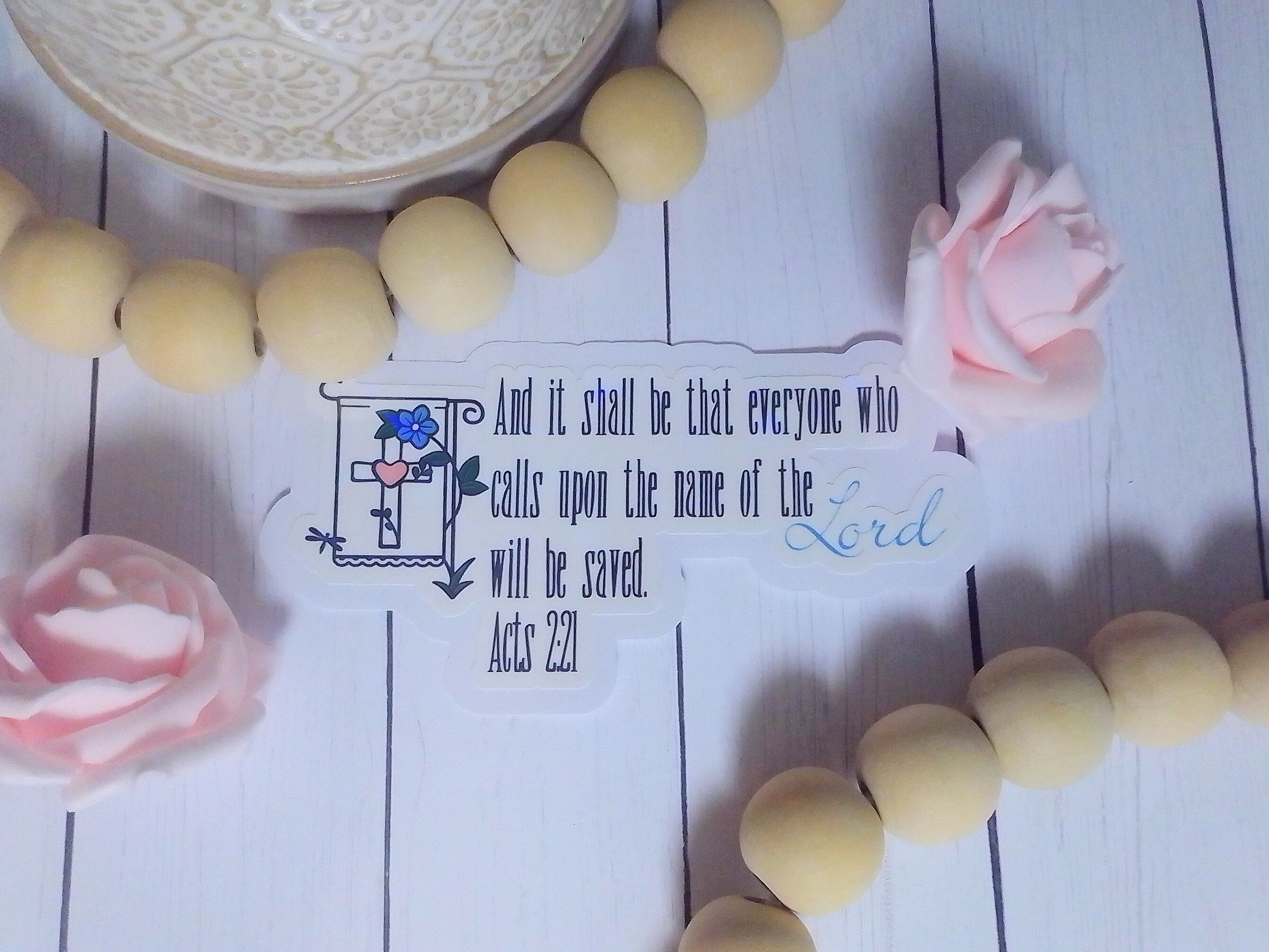 Acts 2:21 Sticker Rainbow Confetti Sticker - Etsy