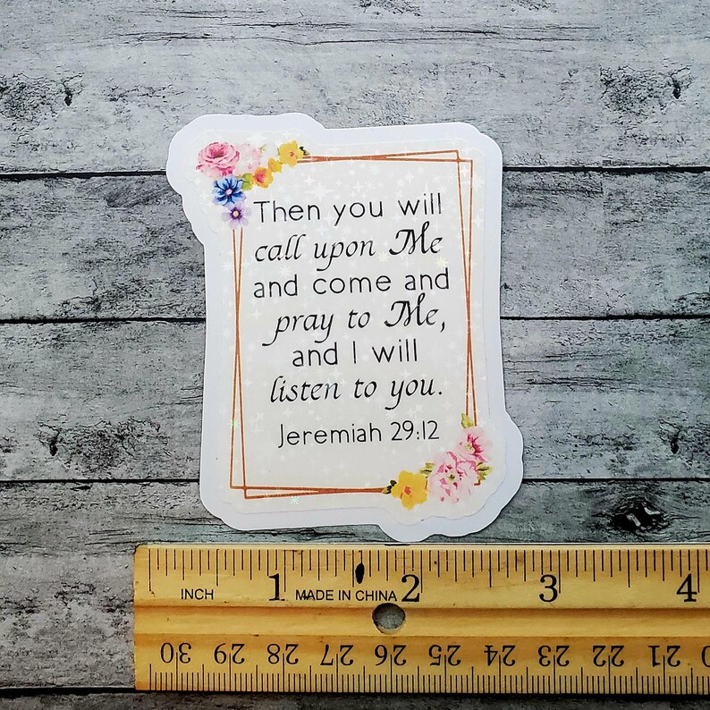 Jeremiah 29:12 Sticker - Etsy