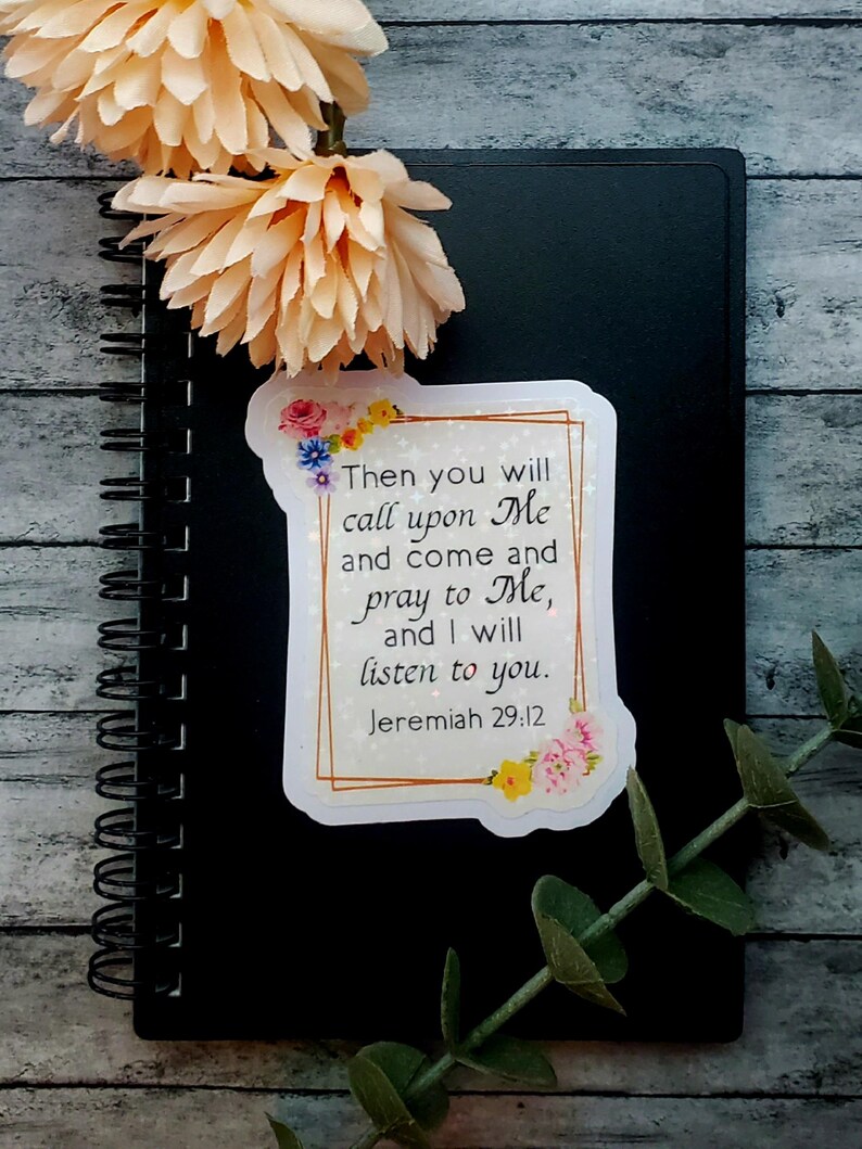 Jeremiah 29:12 Sticker - Etsy