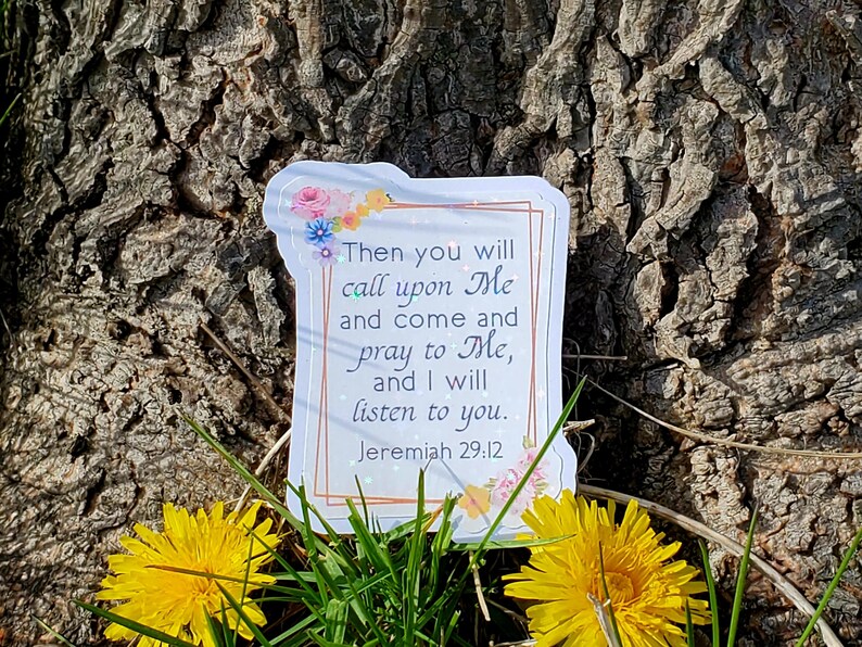 Jeremiah 29:12 Sticker - Etsy