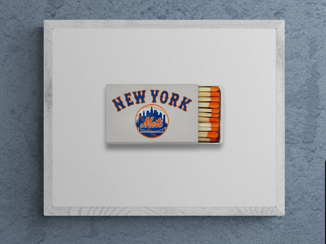 New York Mets Matchbook Print | Mets Vintage Matchbook Wall Art ...