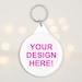 Personalised Keyring: Create Your Own Design, Text or Logo - Multiple ...