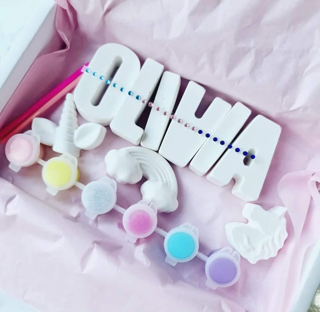 Paint Your Own Name Craft Kit, Personalised Gift, Name Gifts, Kids ...
