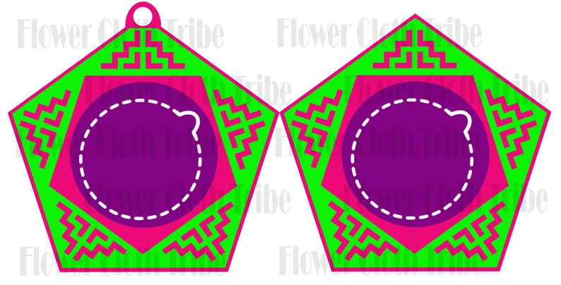 Hmong Paj Ntaub Candy Dome Pentagon + Snail Pattern Bundle (SVG) - Etsy