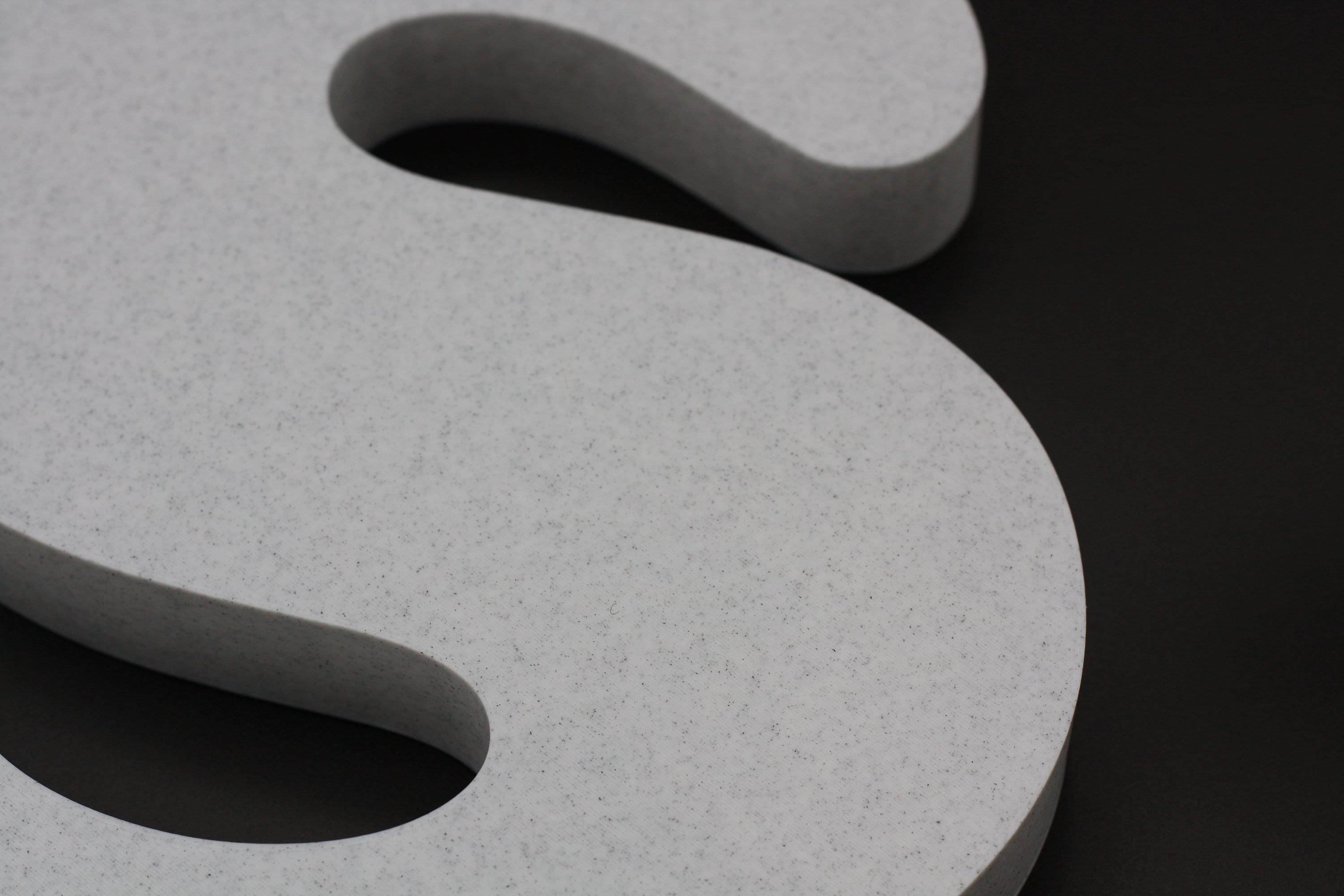 LARGE Free Standing 3D Printed Letters 1 Thickness Custom Made to Order ...