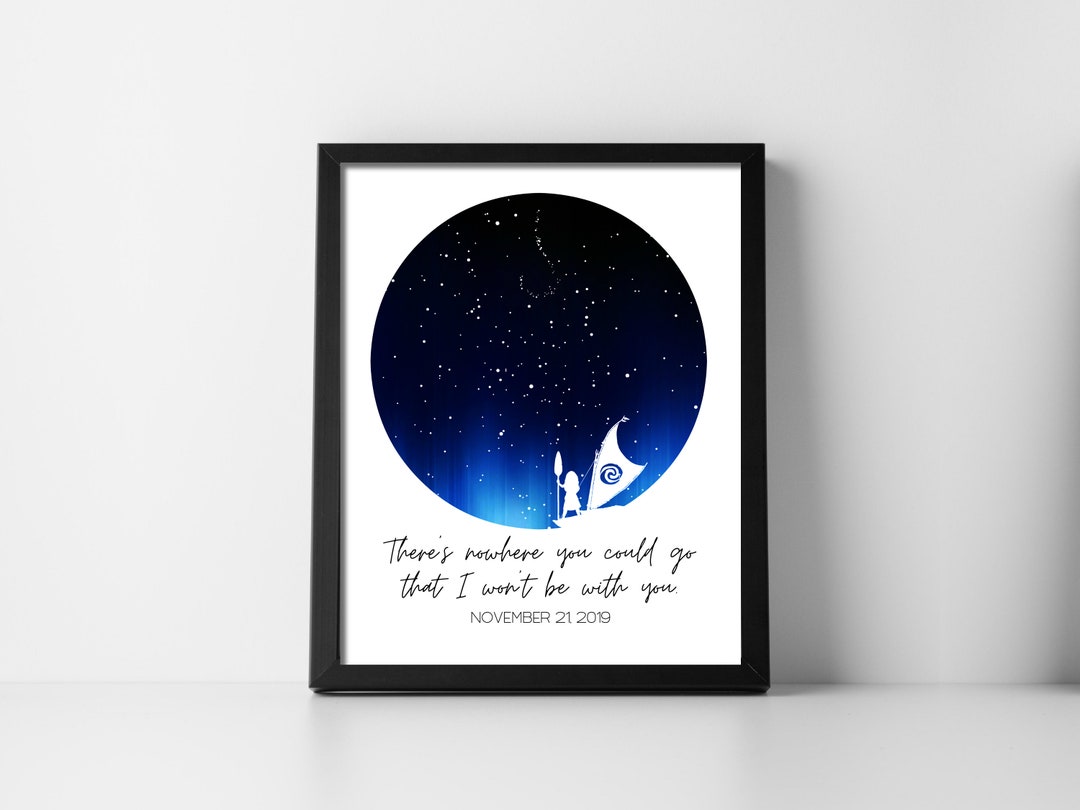 Star Map Moana Digital Download Printable Star Chart Child Nursery ...
