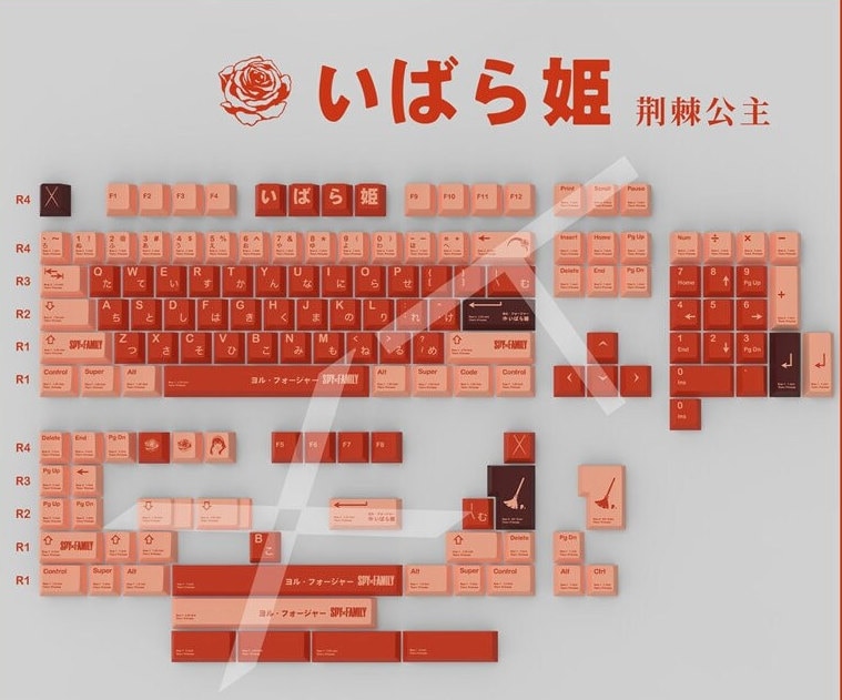 140pcs Spy X Family Yor Forger Theme Keycaps Cute Anime - Etsy