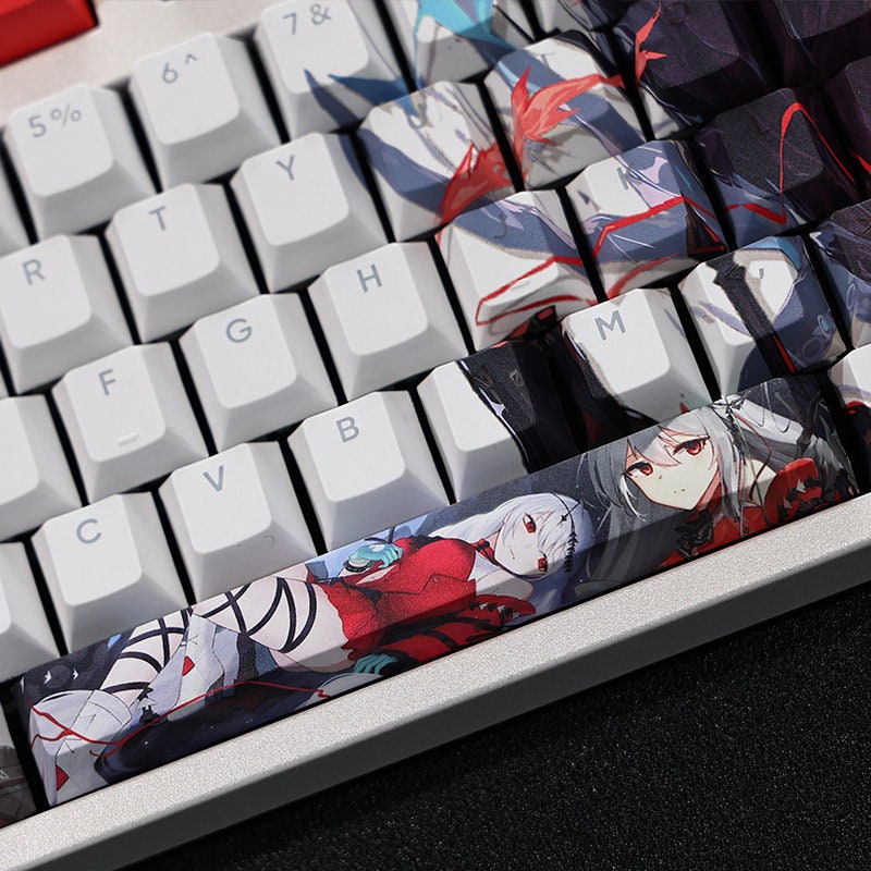 108pcs Arknights Skadi Theme Keycaps Cute Anime Girl Keycap Backlit ...