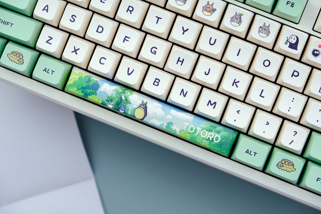 148pcs TOTORO Theme Keycaps Anime Keycap Ghibli Keycap PBT Keycaps ...