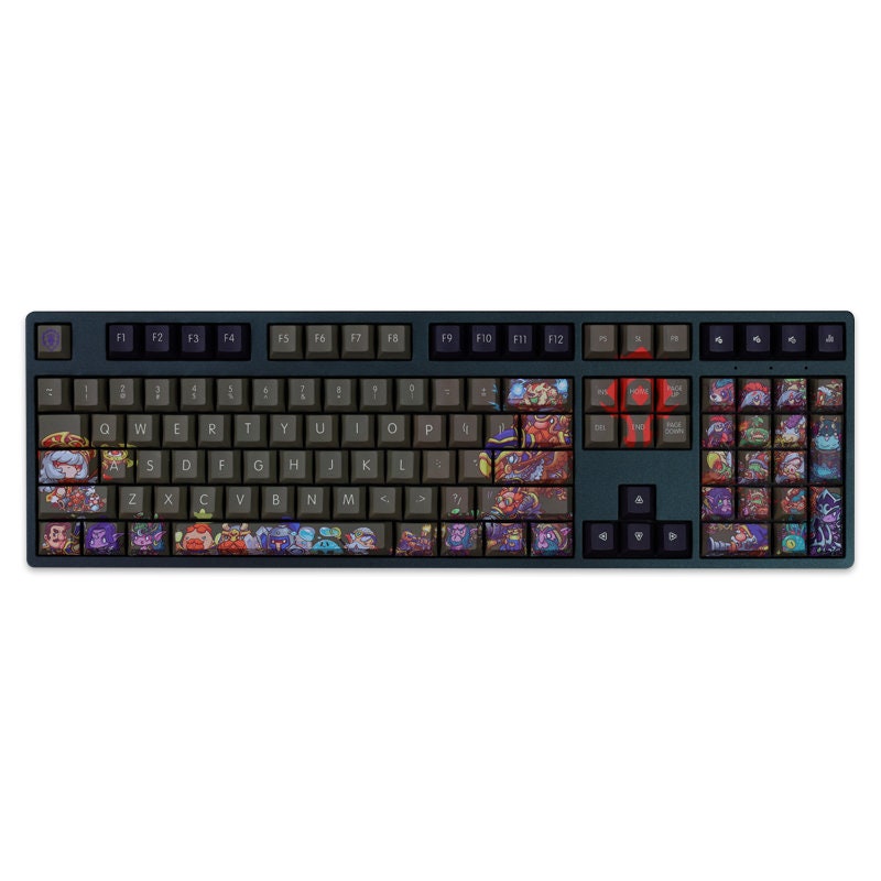 108pcs World of Warcraft Theme Keycaps Gaming Keycaps Backlit Keycap ...