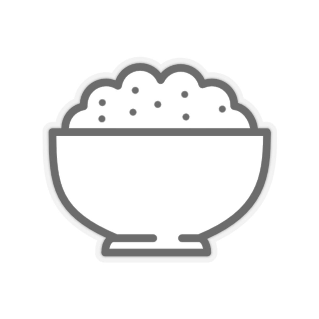 Rice Bowl Sticker Rice Sticker Rice Sticker Cool Stickers Funny ...