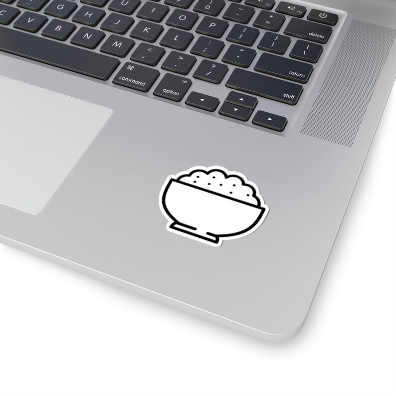 Rice Bowl Sticker | Rice Sticker | Rice Sticker | Cool Stickers | Funny ...