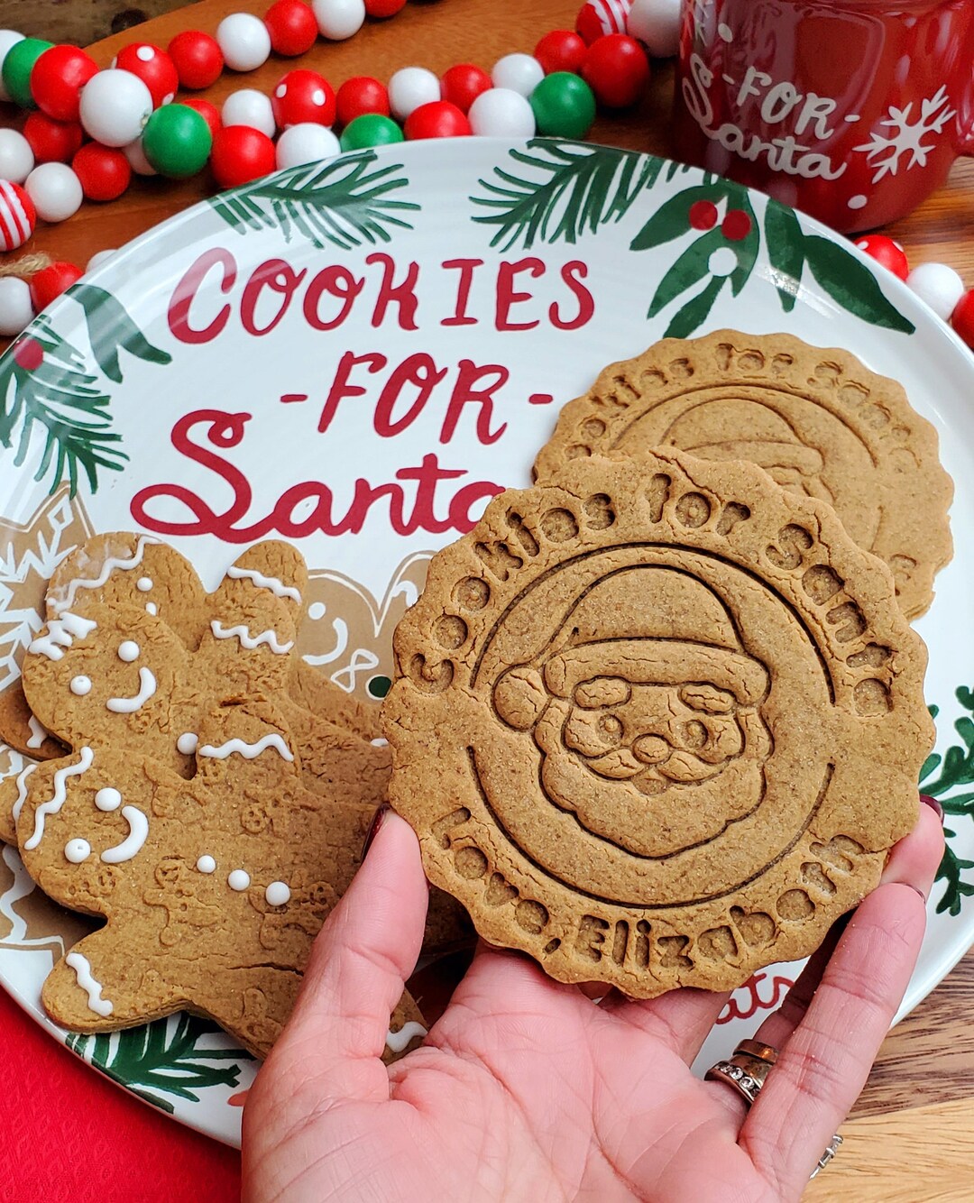 SHIPS FAST! Personalized Custom Cookies for Santa Love, Name Cutter ...