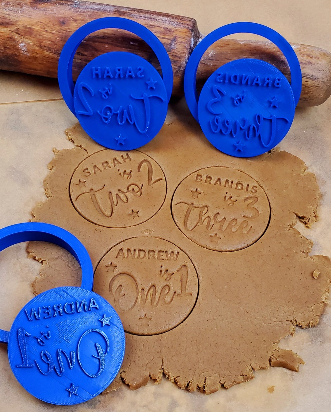 SHIPS FAST Custom Childrens Name & Age Cookie Stamp Embosser With ...