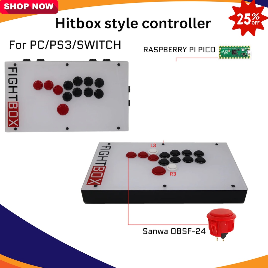 Controller Hitbox Arcade Stick Leverless Controller Birthday Gifts for ...