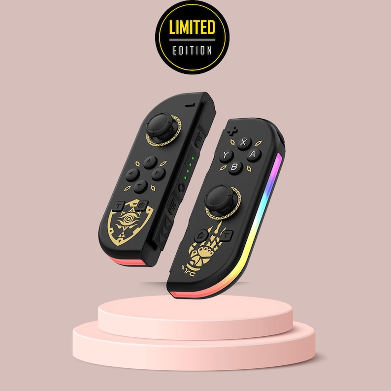 Custom Wireless RGB Joy-cons for Nintendo Switch: 6-axis Gyro ...