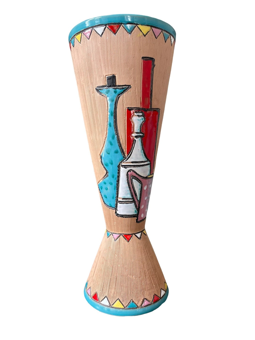 Large Vase From the 1950's by Italian Artist Voldi Deruta - Etsy