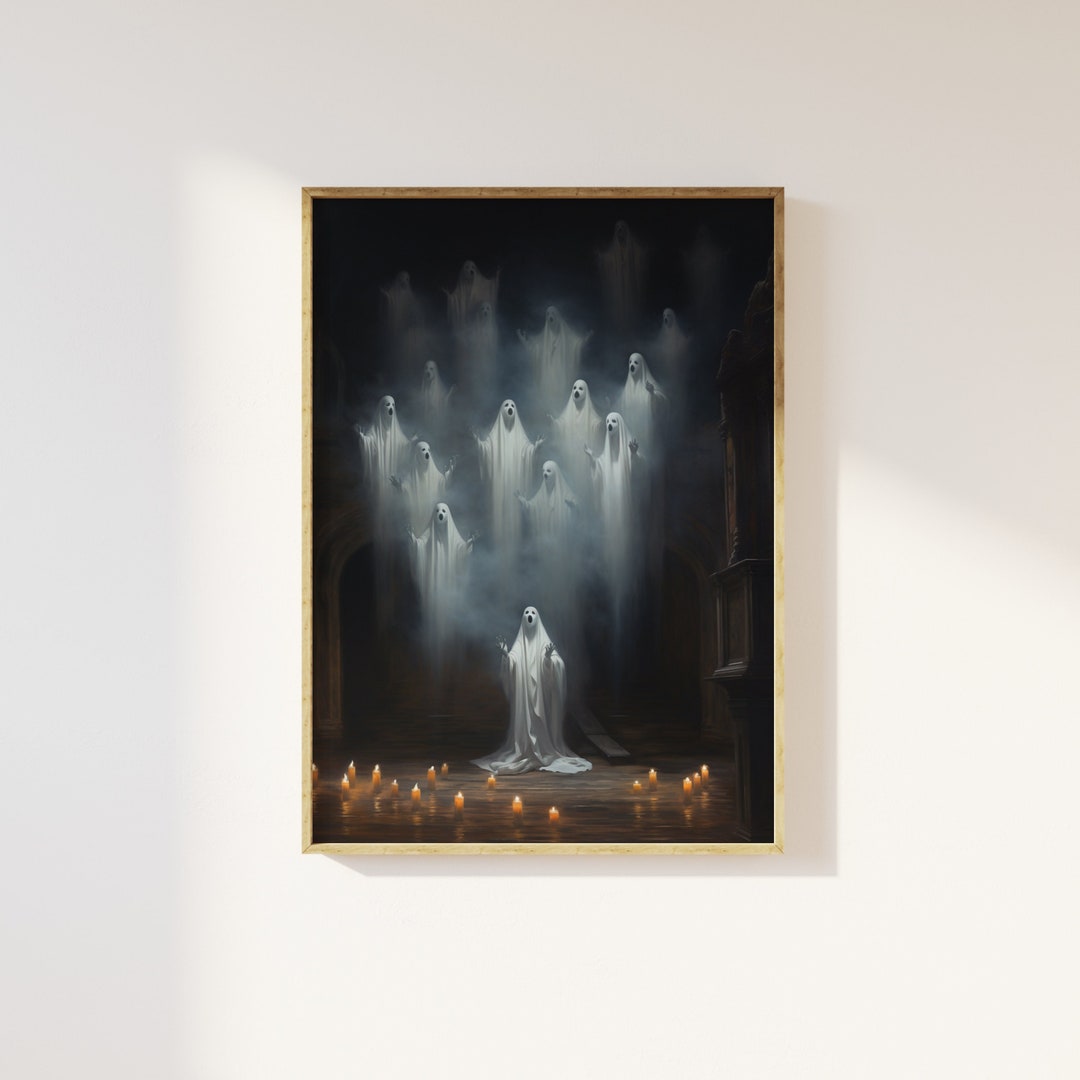 Ghostly Choir Art Print | Nostalgia, Dark Academia, Spooky Cottagecore ...