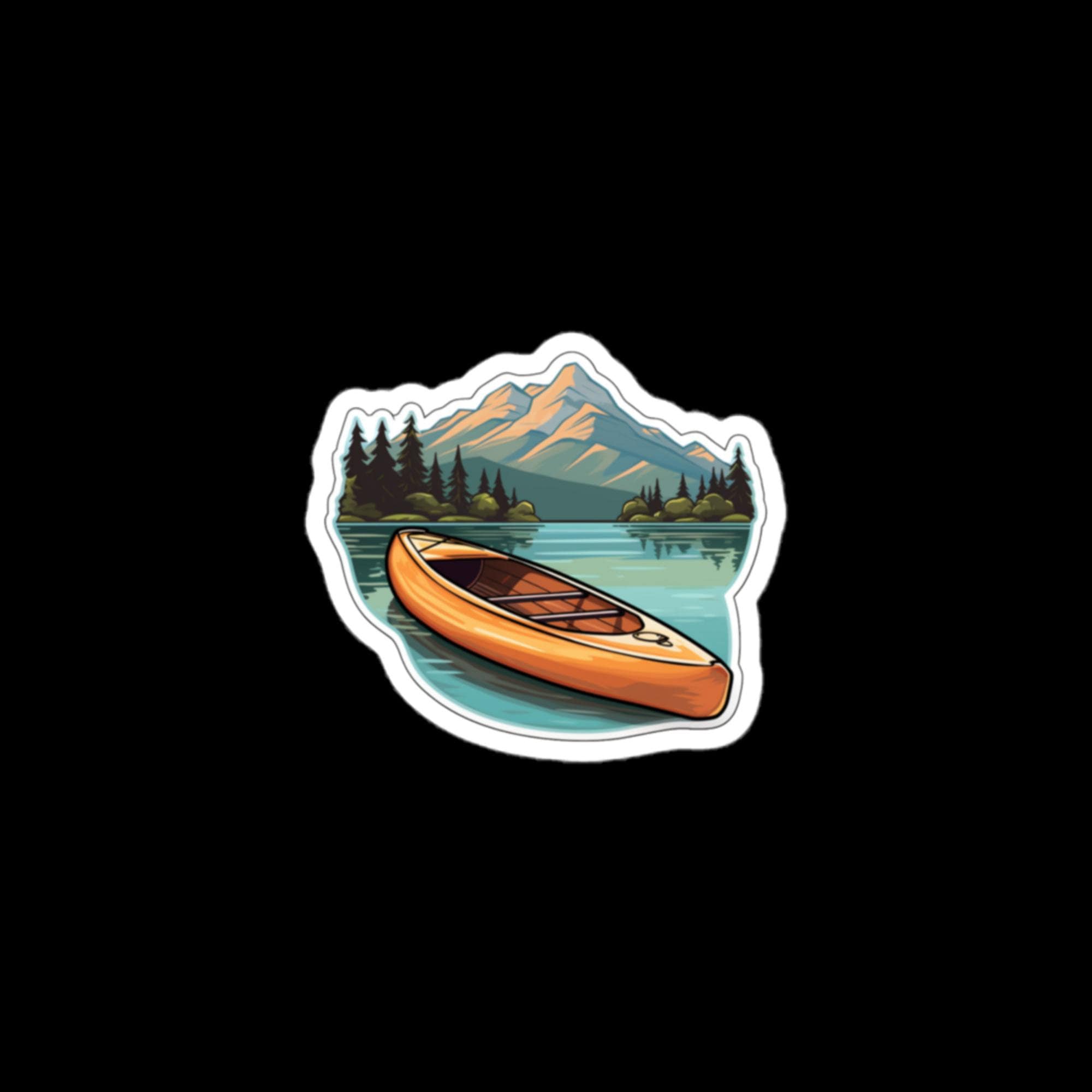 Bubble-free Stickers Canoe Vinyl Sticker Water Bottle Sticker Laptop ...