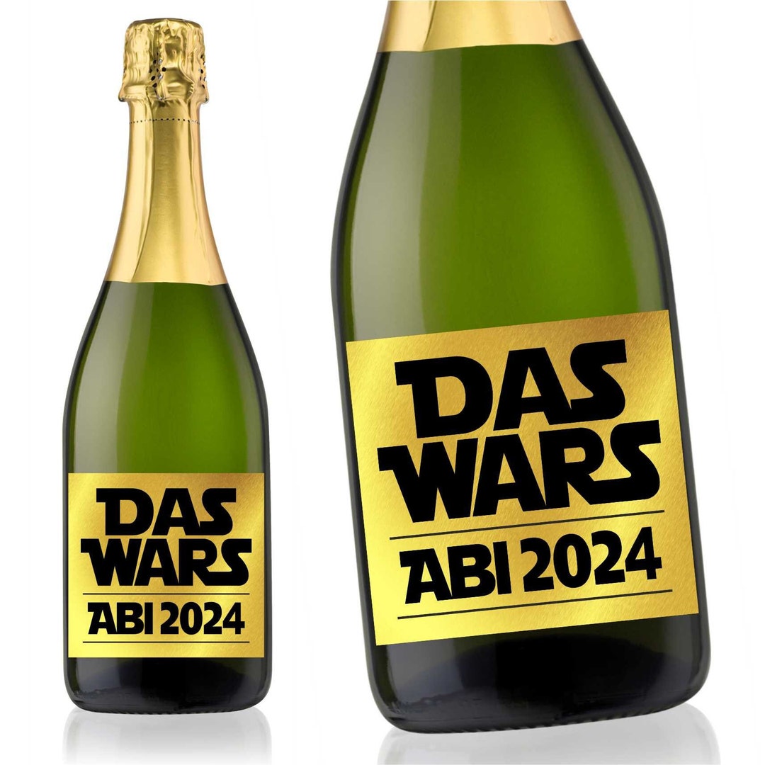 Sticker Champagne Bottle, Abitur 2025 THAT'S IT, Abi, Bottle Label ...