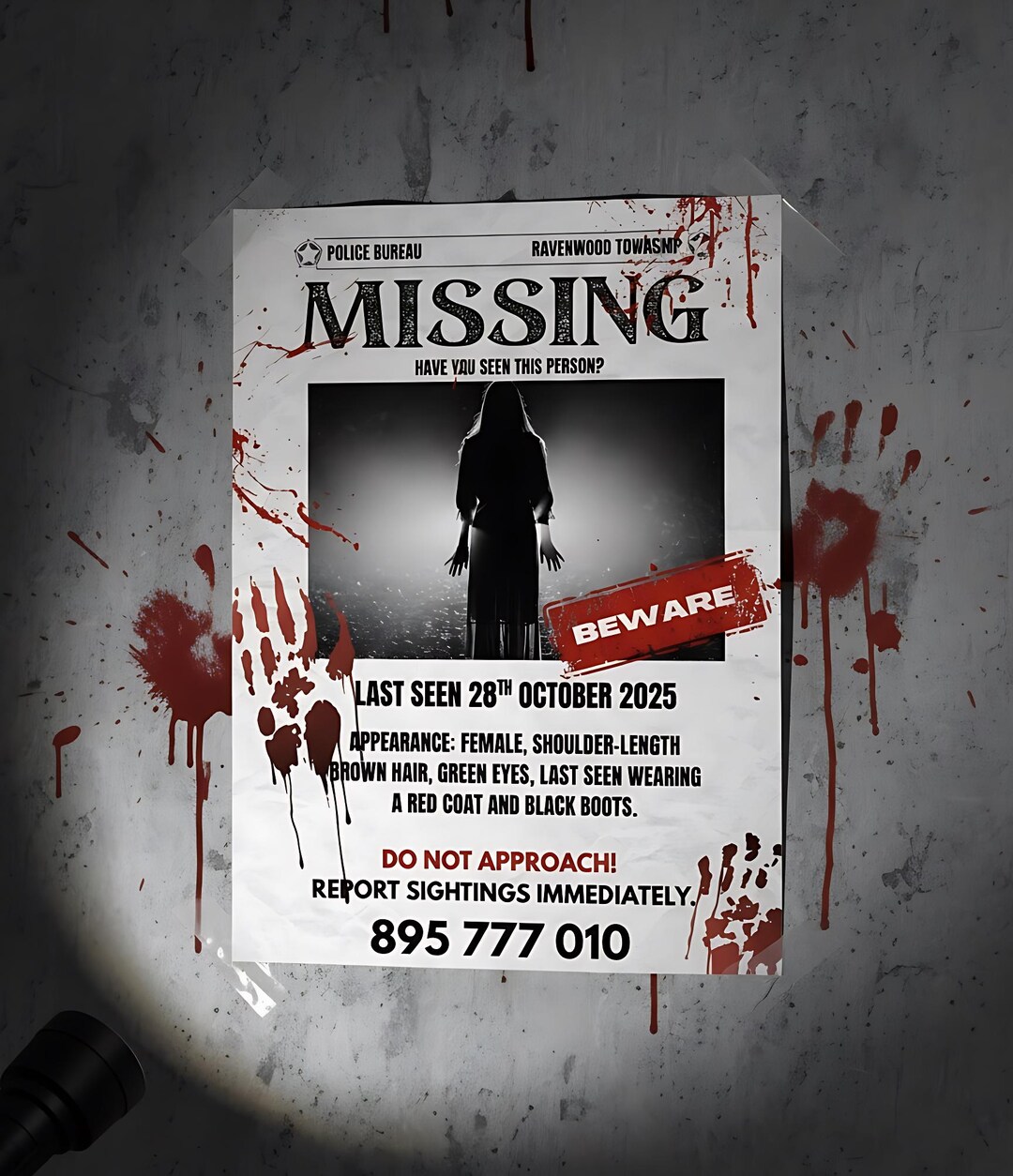 Editable Missing Poster Template, Halloween Mystery Party Sign, DIY Missing Person Flyer ...