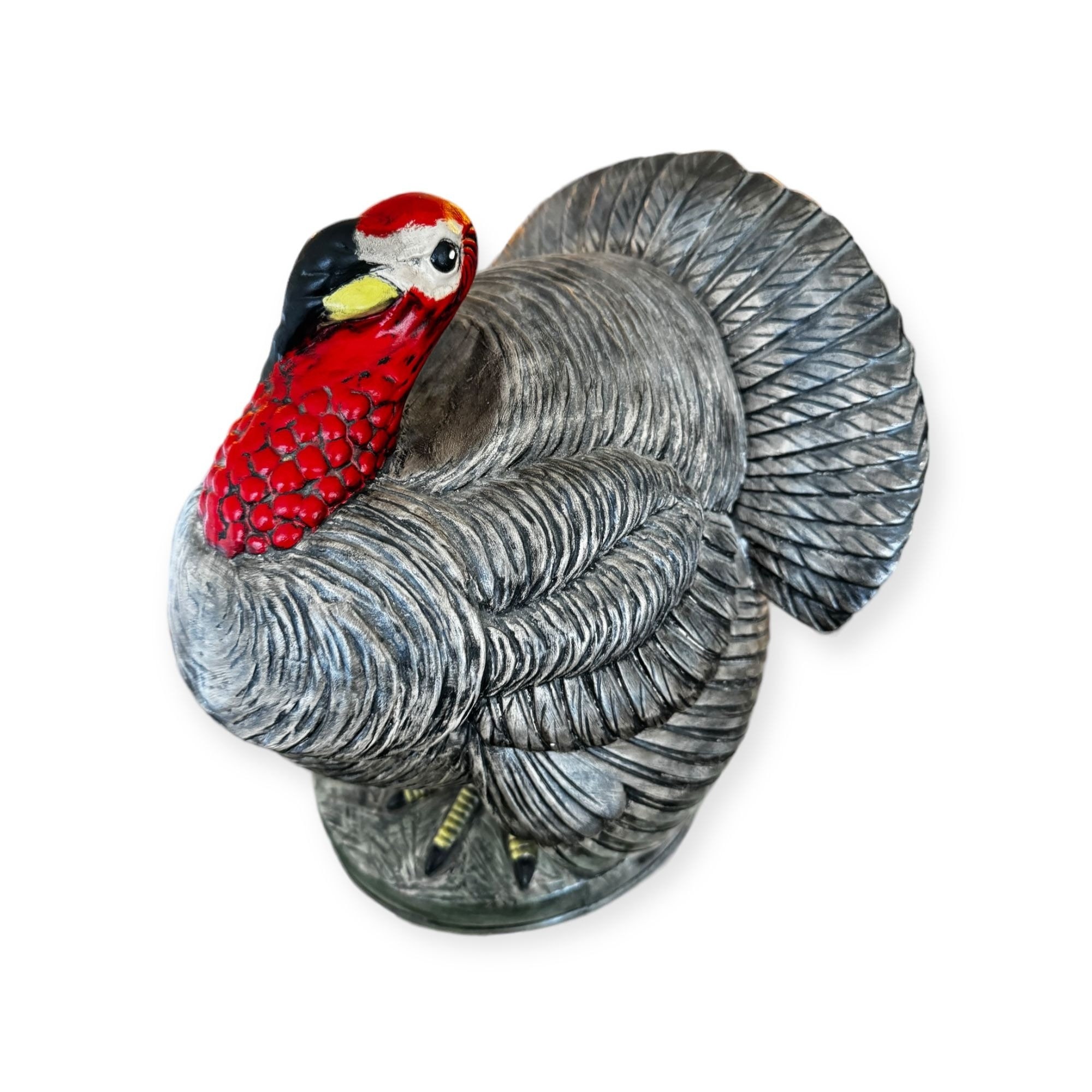 1970 Resin Turkey Statue Vintage Figurines Collectible - Etsy