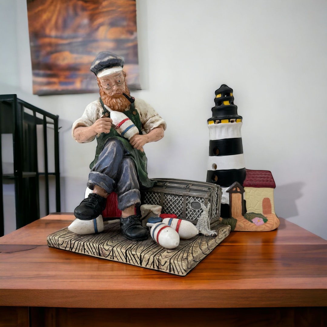 1999 Vintage Beachcombers Old Salts Collection "painting Lobster Buoys ...