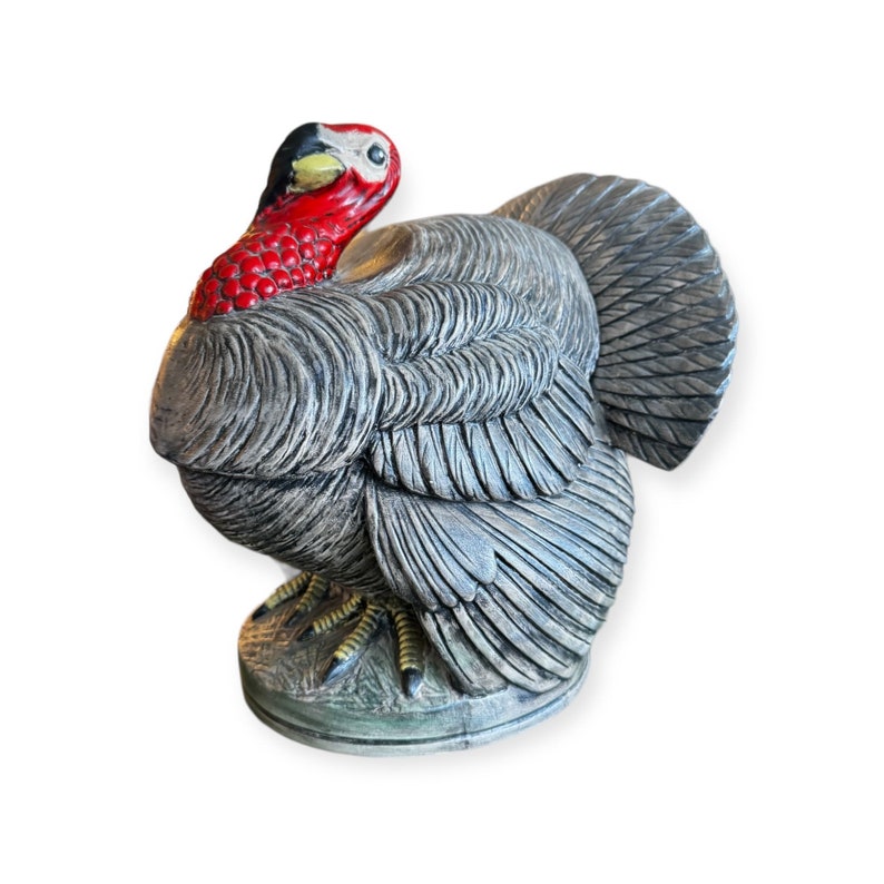 1970 Resin Turkey Statue Vintage Figurines Collectible - Etsy