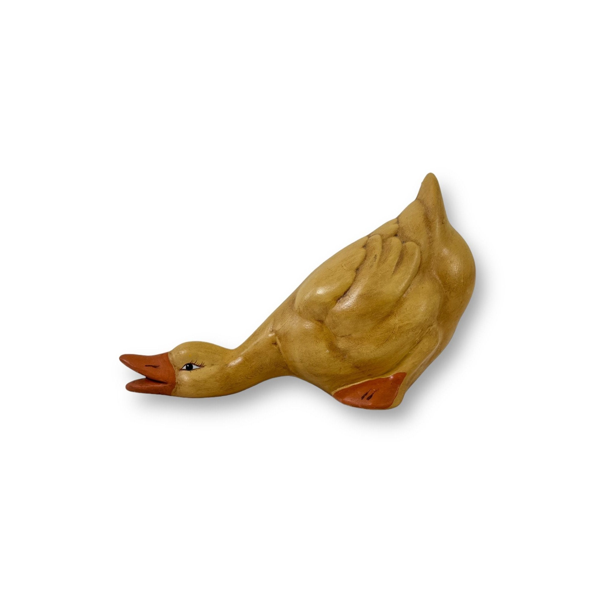 1992 Vintage Cute Yellow Duck Ceramic Figurines 10 Length - Etsy