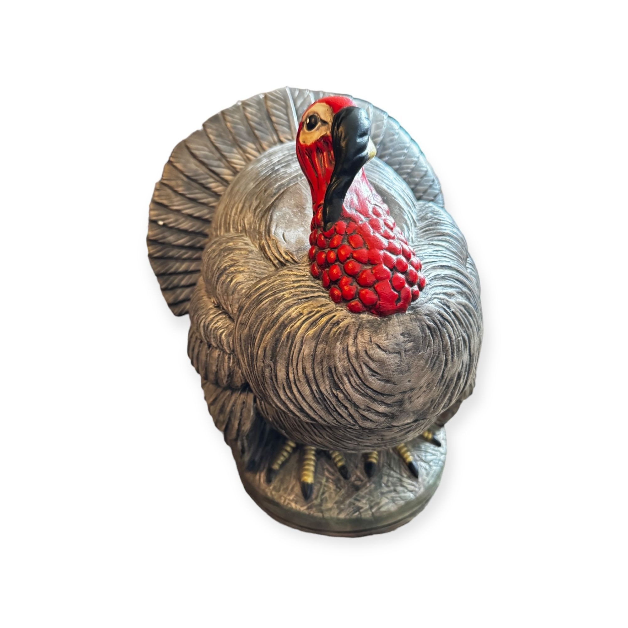 1970 Resin Turkey Statue Vintage Figurines Collectible - Etsy