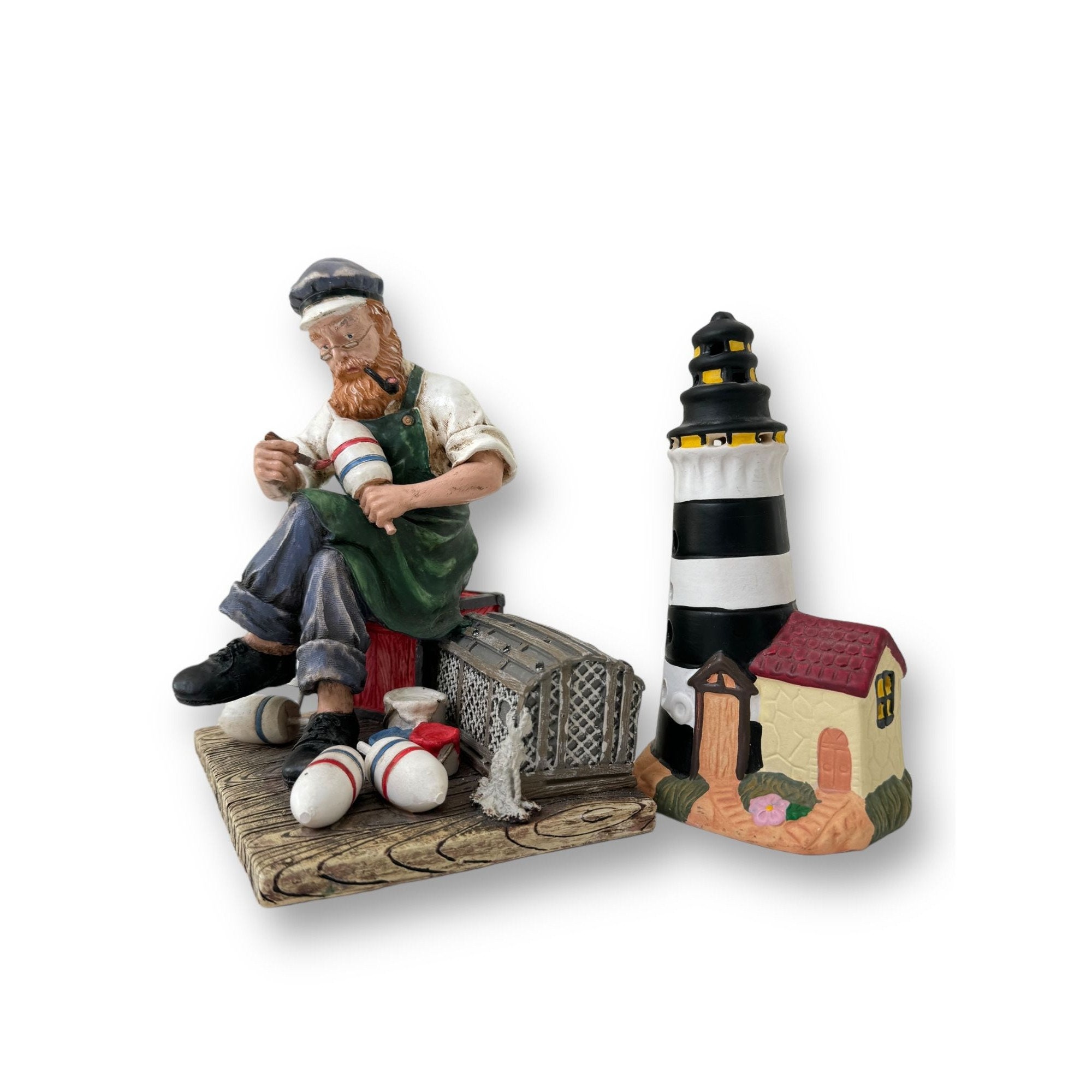 1999 Vintage Beachcombers Old Salts Collection painting Lobster Buoys ...