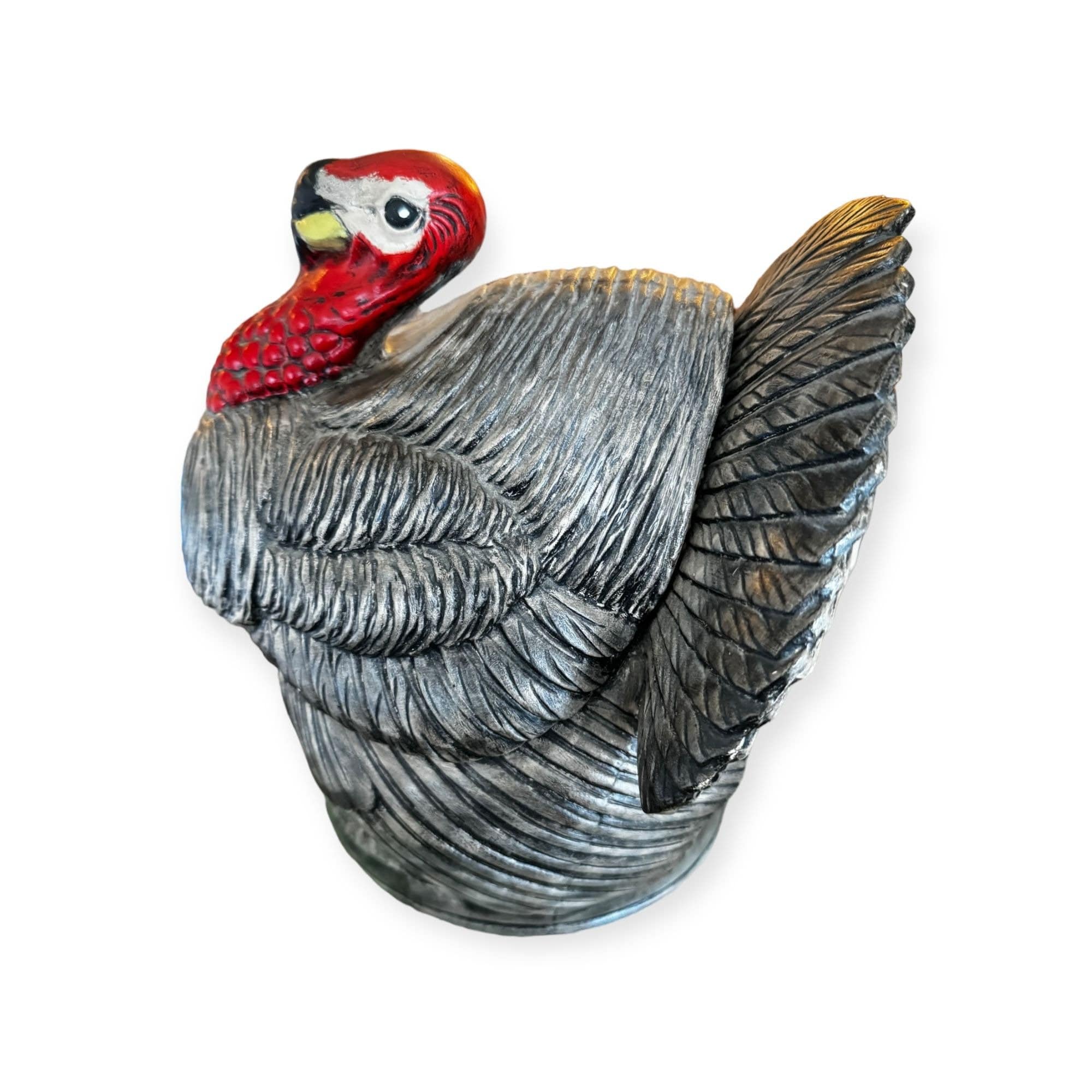 1970 Resin Turkey Statue Vintage Figurines Collectible - Etsy