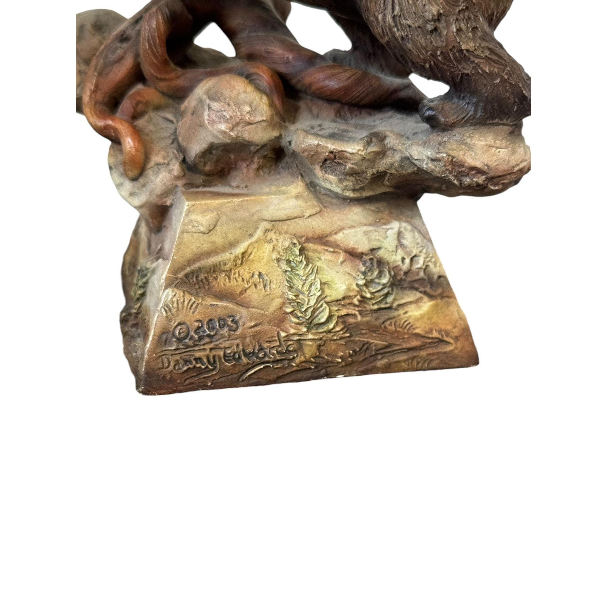 2003 by Danny Edwards Vintage Grizzly Bear Porcelain Figurines ...