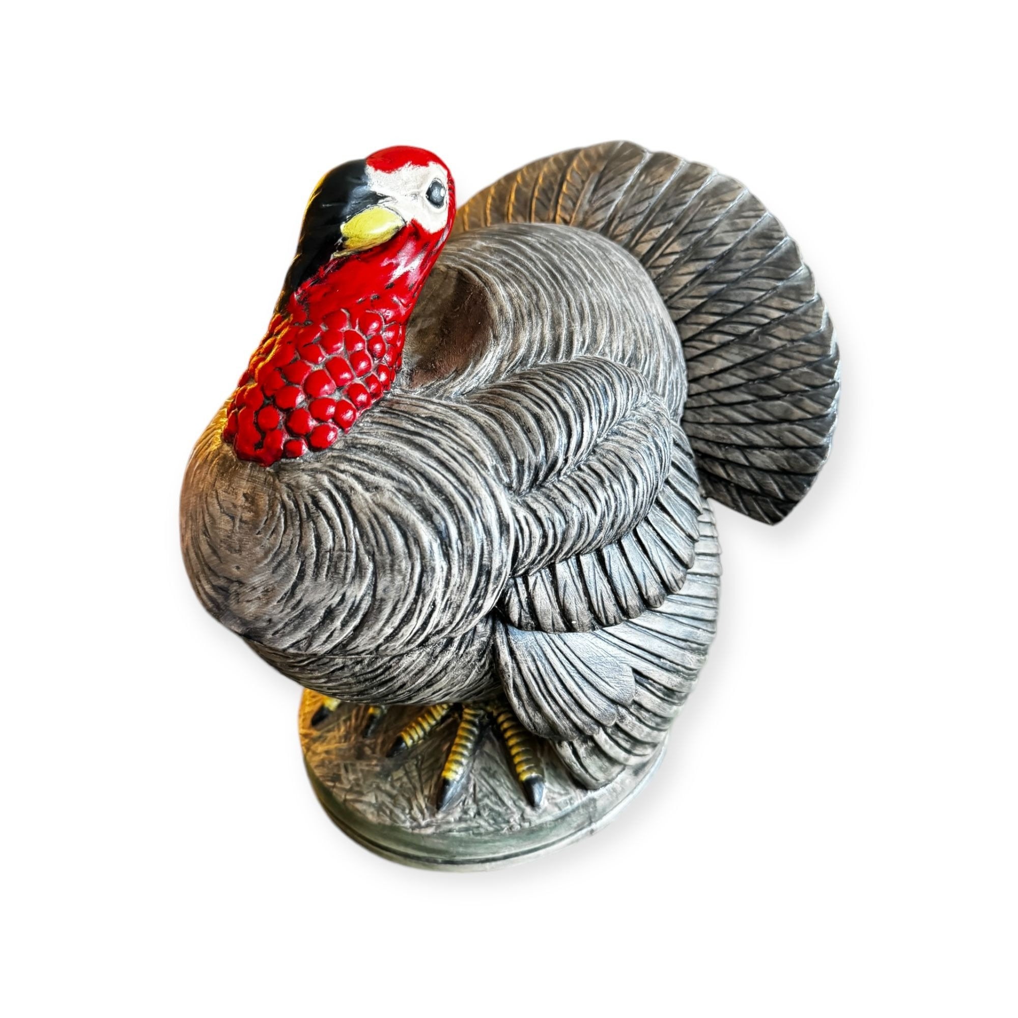 1970 Resin Turkey Statue Vintage Figurines Collectible - Etsy