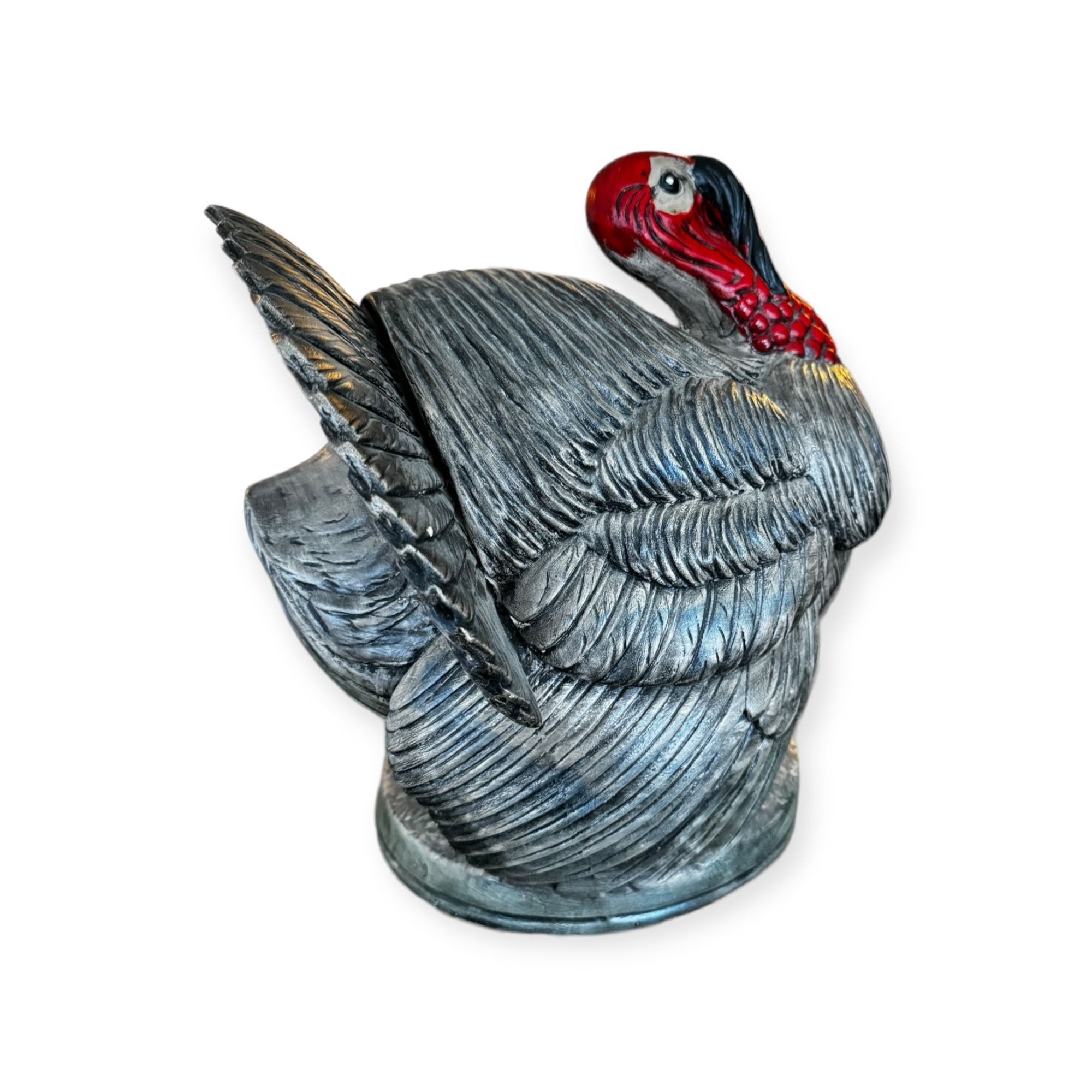 1970 Resin Turkey Statue Vintage Figurines Collectible - Etsy