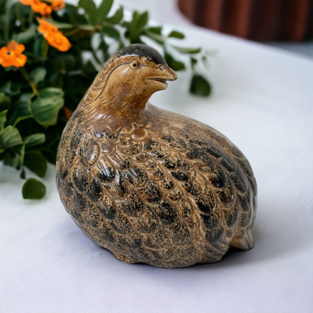 Vintage Ceramic Japanese Quail Figurines 6" Length - Etsy