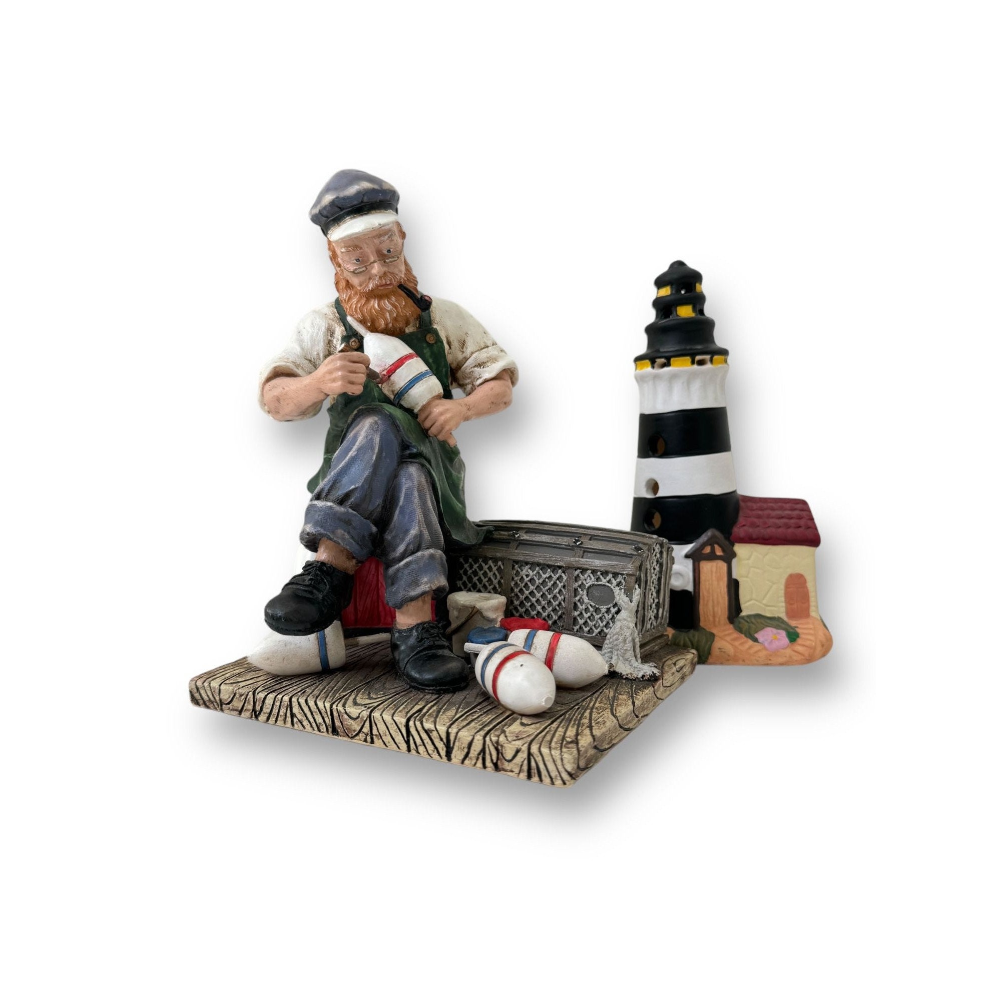 1999 Vintage Beachcombers Old Salts Collection painting Lobster Buoys ...