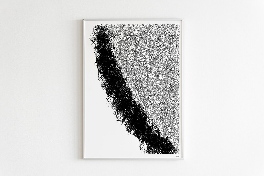 Wall Art Abstract Painting Simple Modern Art Neutral Painting ...